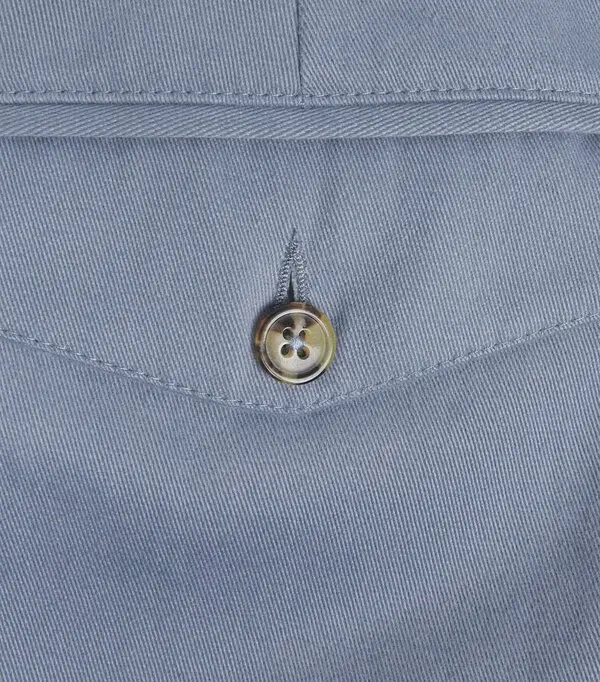 Eleventy Cotton Pleated Trousers - Blue