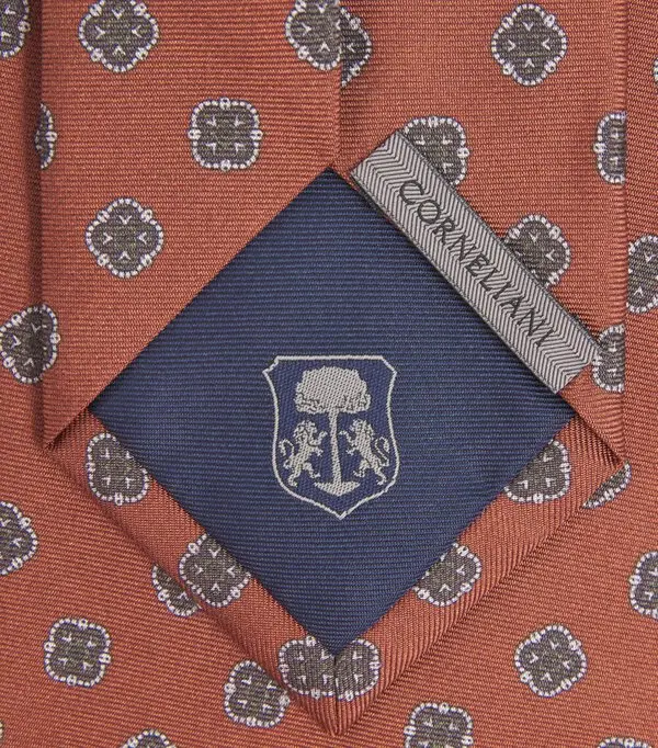 Corneliani Silk Necktie And Pocket Square Set