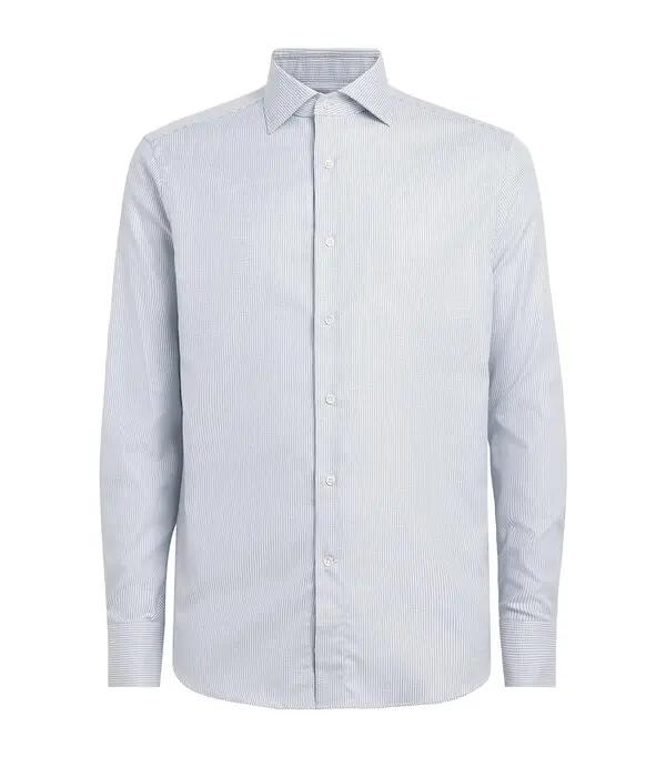 Canali Cotton Houndstooth Shirt