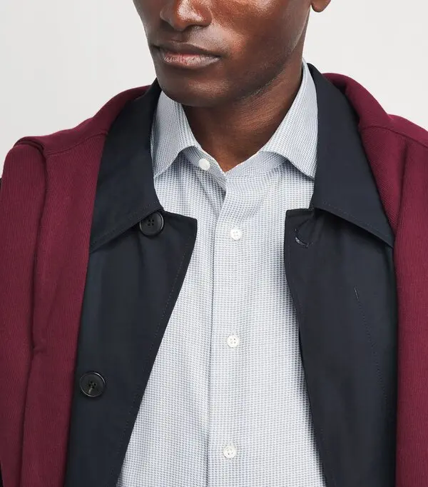 Canali Cotton Houndstooth Shirt