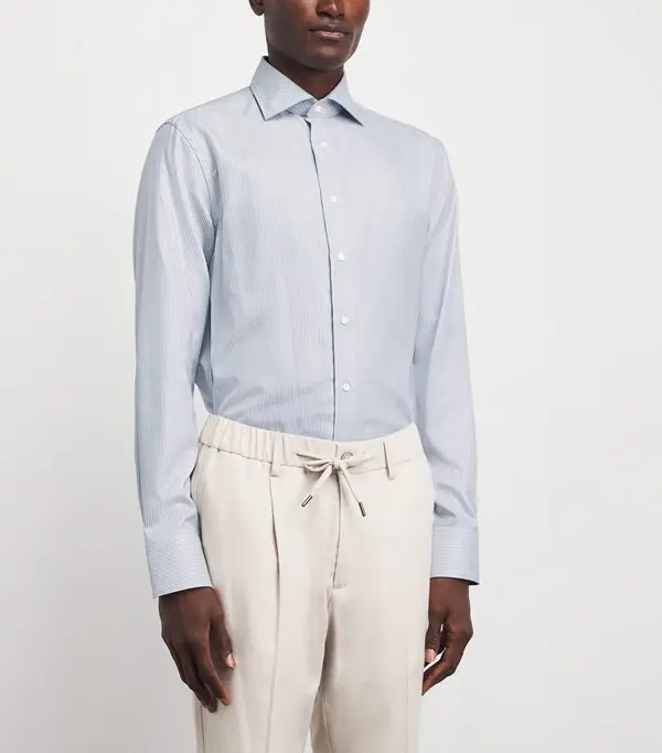 Canali Cotton Houndstooth Shirt