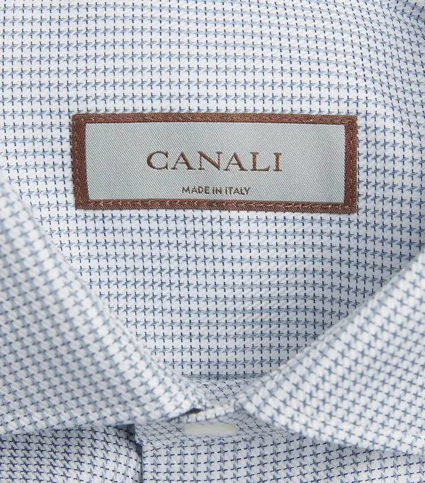 Canali Cotton Houndstooth Shirt
