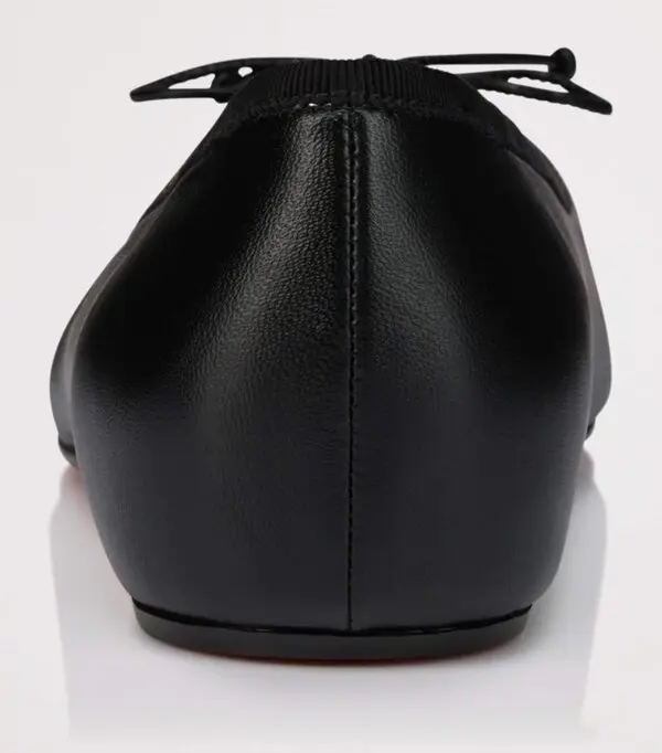 CHRISTIAN LOUBOUTIN Cassia Nodo Leather Ballet Flats