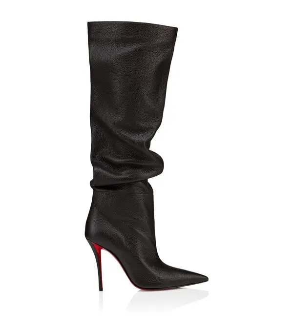 CHRISTIAN LOUBOUTIN Zependris 100 Deer Leather Knee-high Boots