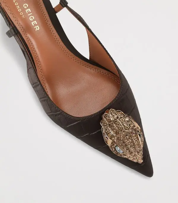 Kurt Geiger Satin Belsize Slingbacks