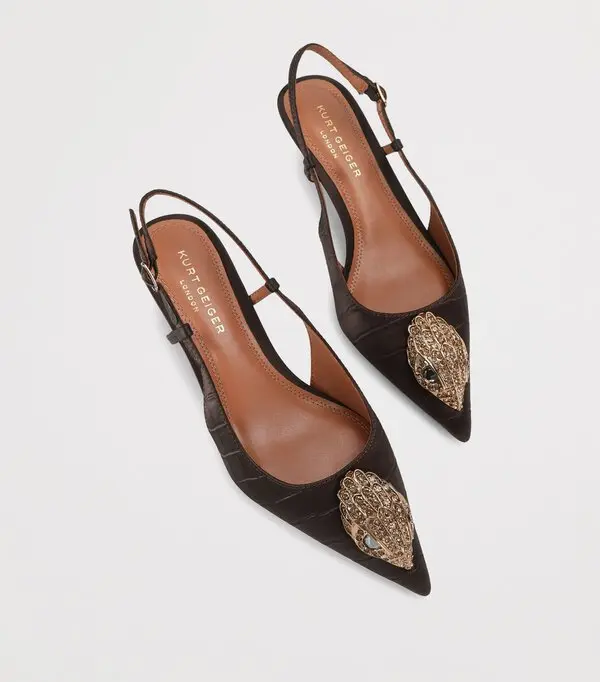 Kurt Geiger Satin Belsize Slingbacks