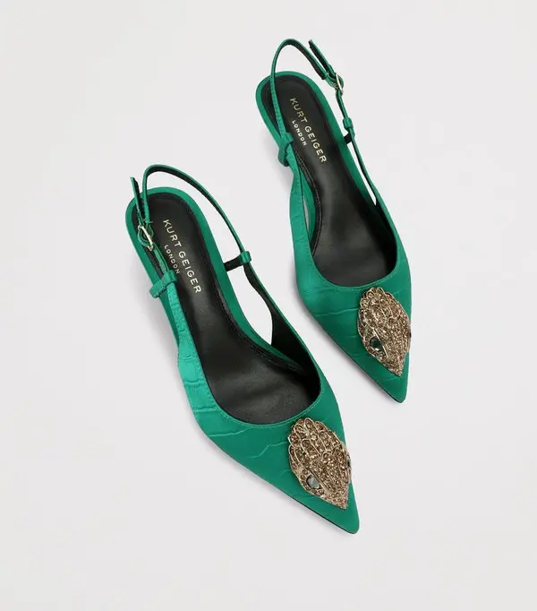Kurt Geiger Satin Belsize Slingbacks