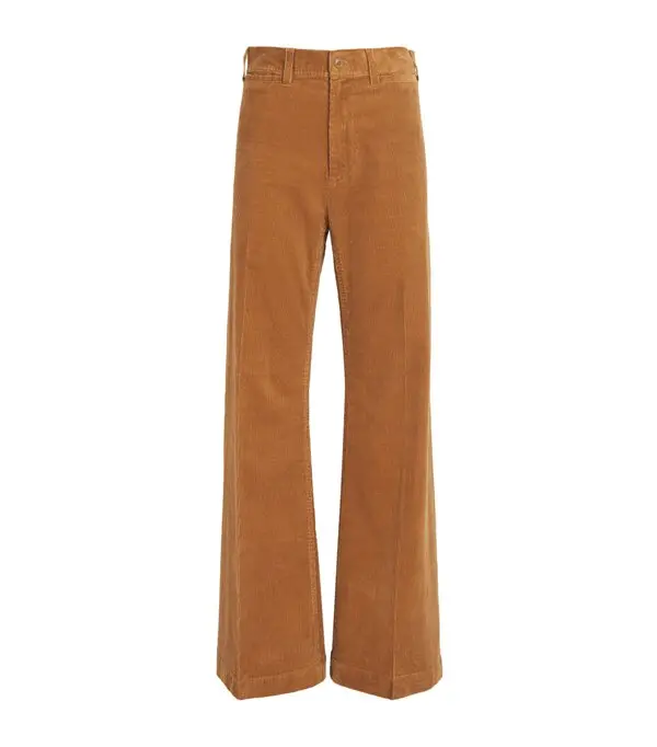 Polo Ralph Lauren Corduroy Beaton Flare Trousers - Beige