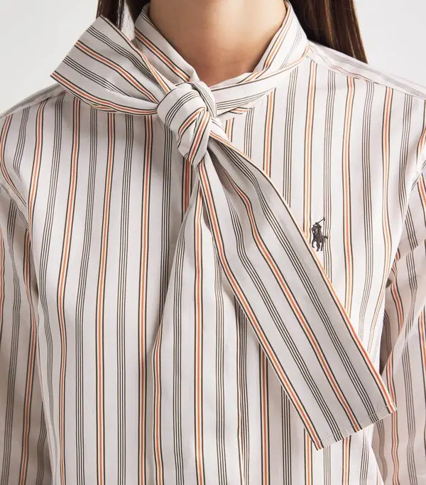 Polo Ralph Lauren Cotton Tie-neck Slim-fit Shirt