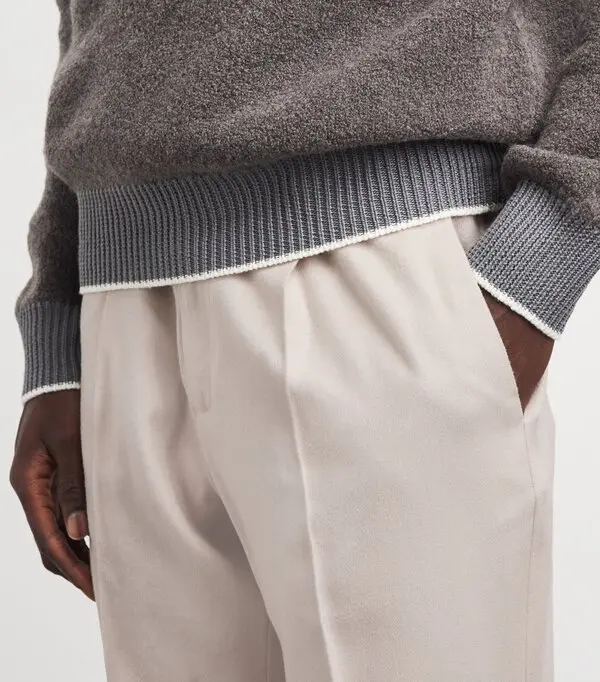 Herno Silk-cashmere Drawstring Trousers