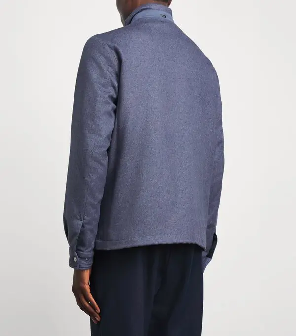 Herno Silk-cashmere High-neck Bomber Jacket
