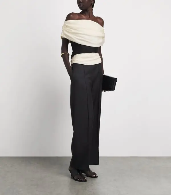 VORANIDA Ruched-detail Perrin Trousers