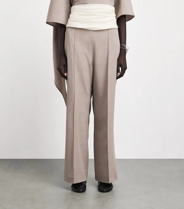 VORANIDA Ruched-detail Perrin Trousers