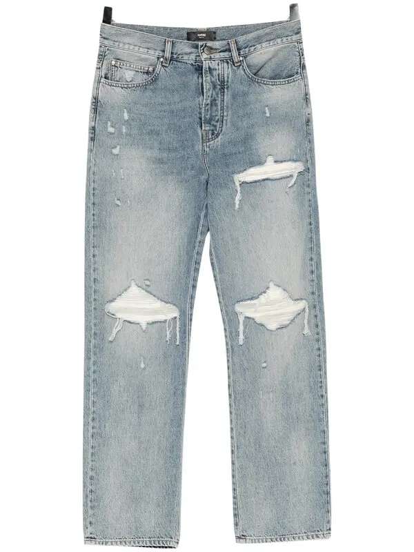 Amiri Logo-patch Jeans - Blue