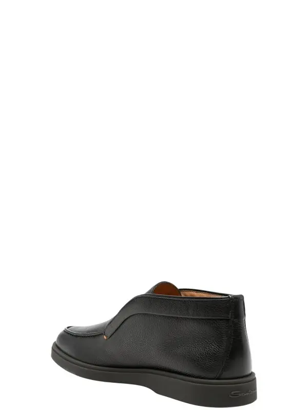 Santoni Detroit Leather Loafers