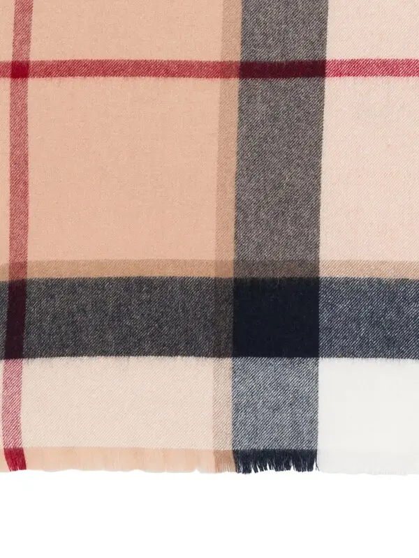 Barbour Checked Wool Scarf
