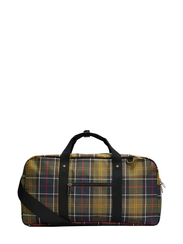 Barbour Torridon Plaid Holdall Travel Bag - Green
