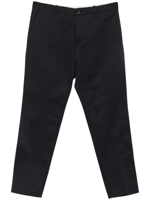 NINE:INTHE:MORNING Slim-fit Button-fastening Chinos - White