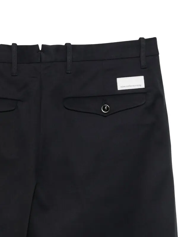 NINE:INTHE:MORNING Slim-fit Button-fastening Chinos - White