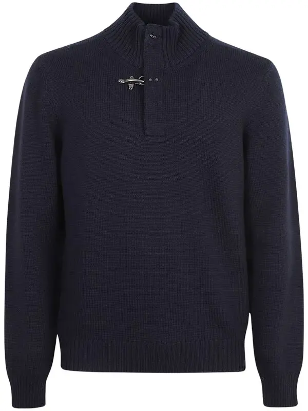 FAY Gancio Elbow-patch Sweater