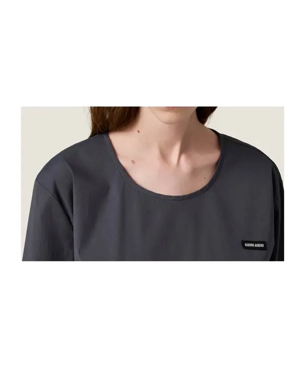 Miu Miu Stretch Poplin Top