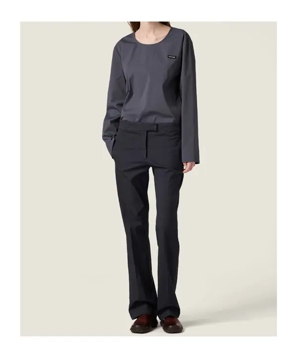 Miu Miu Stretch Poplin Top