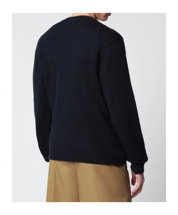 ROBERTO COLLINA Crew-neck Knit Sweater - Black