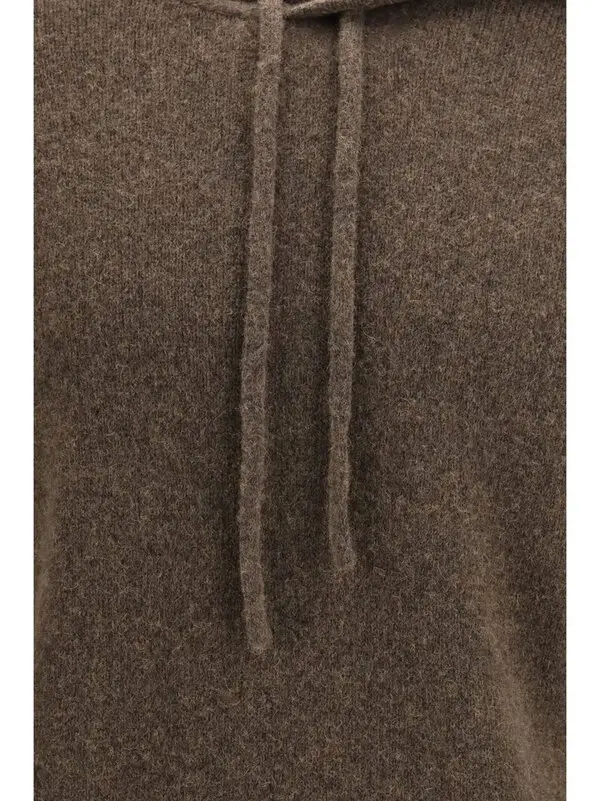 ROBERTO COLLINA Drawstring Hood Knitted Hoodie