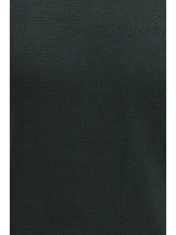 ROBERTO COLLINA Ribbed Turtleneck Knitted Sweater - Black