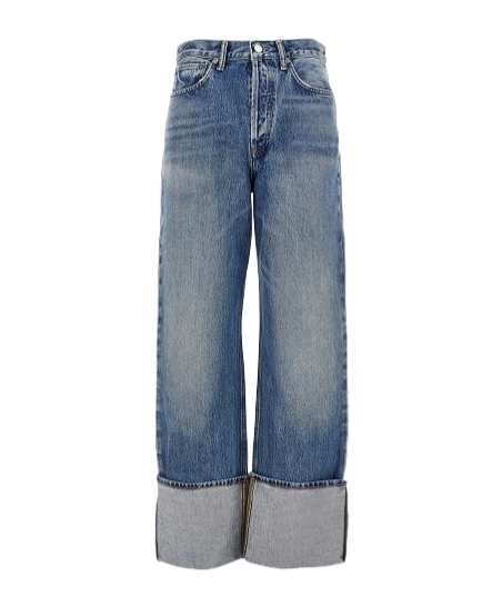 AGOLDE Wide-leg Cuffed Jeans