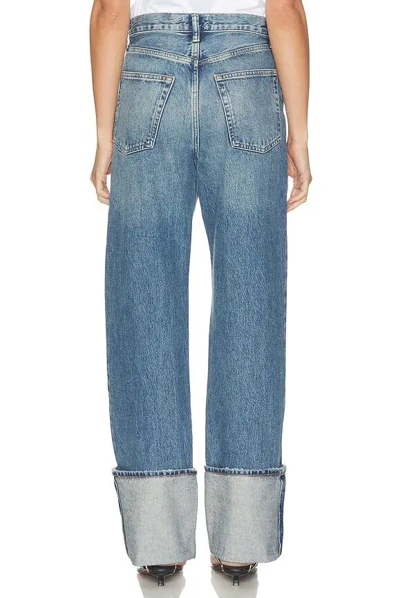 AGOLDE Wide-leg Cuffed Jeans