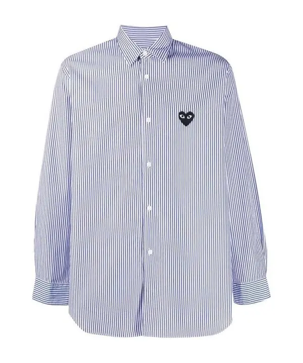 Play Comme Des Garcon Comme Des Garçons Play Striped Long-sleeved Shirt