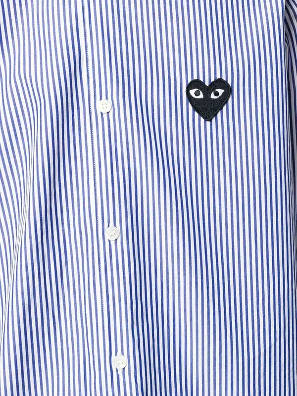 Play Comme Des Garcon Comme Des Garçons Play Striped Long-sleeved Shirt