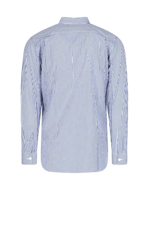 Play Comme Des Garcon Comme Des Garçons Play Striped Long-sleeved Shirt
