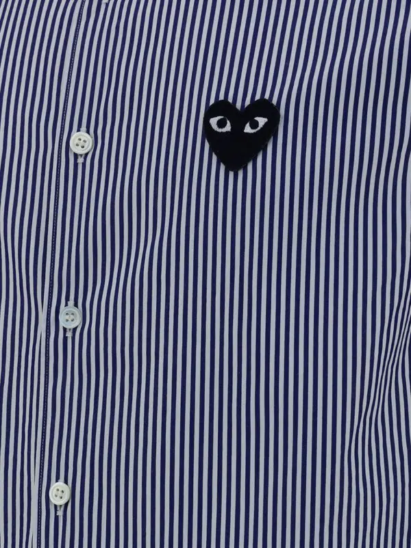 Play Comme Des Garcon Comme Des Garçons Play Striped Long-sleeved Shirt