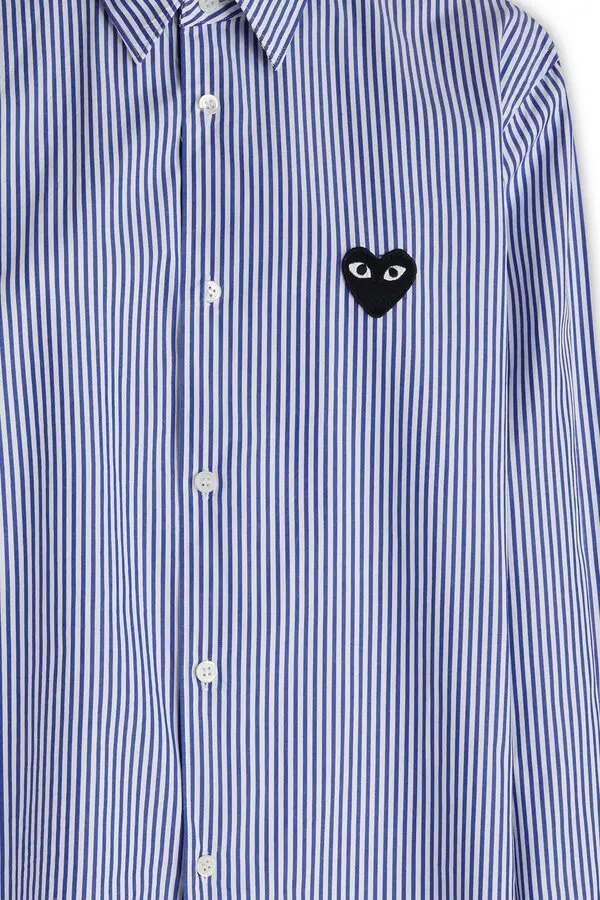 Play Comme Des Garcon Comme Des Garçons Play Striped Long-sleeved Shirt