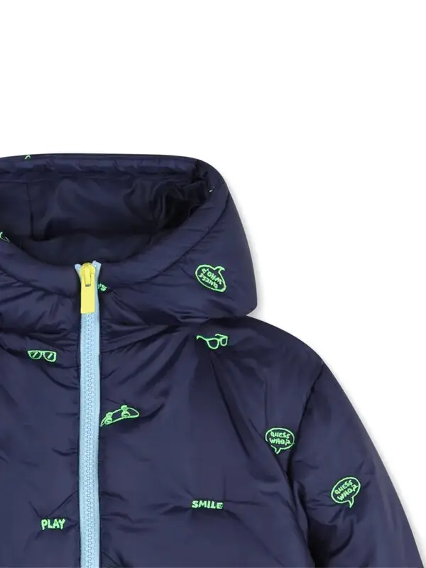 BILLIEBLUSH Embroidered Hooded Puffer Jacket