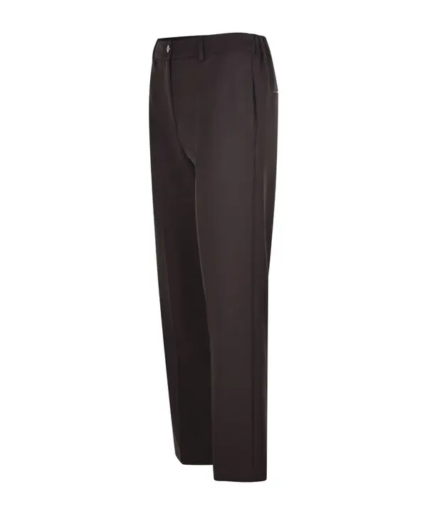 ALYSI Cigarette Wool-blend Pants