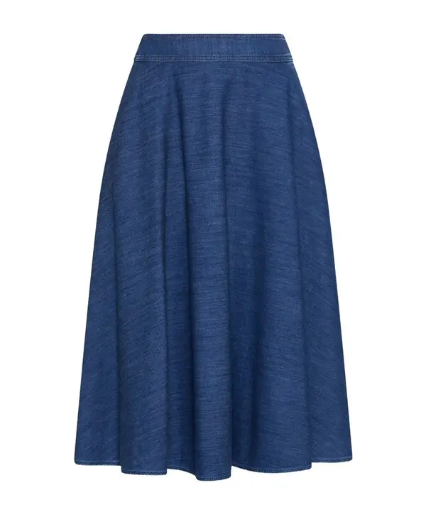 Marella Figura Denim Circle Skirt