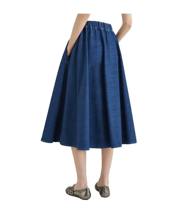 Marella Figura Denim Circle Skirt