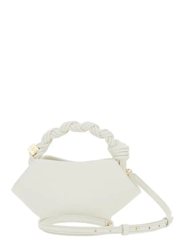 GANNI Bou Mini Tote Bag - Egret