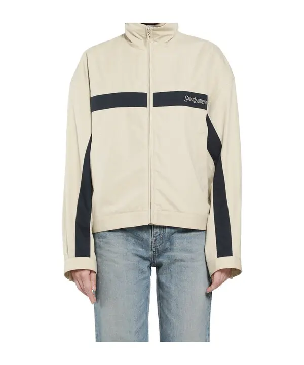 Saint Laurent Zip-up High Neck Jacket