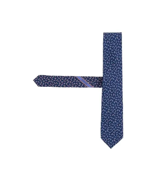 FERRAGAMO Pointed Tie - Navy Blue