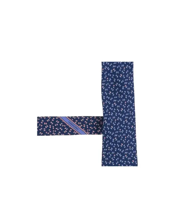 FERRAGAMO Pointed Tie - Navy Blue