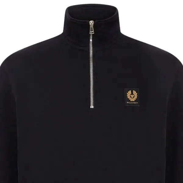 Belstaff Quarter-zip Logo-patch Sweater