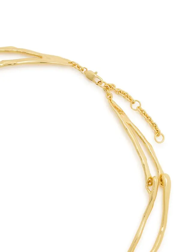 Alexis Bittar Solanales Crystal-embellished 14kt -plated Necklace