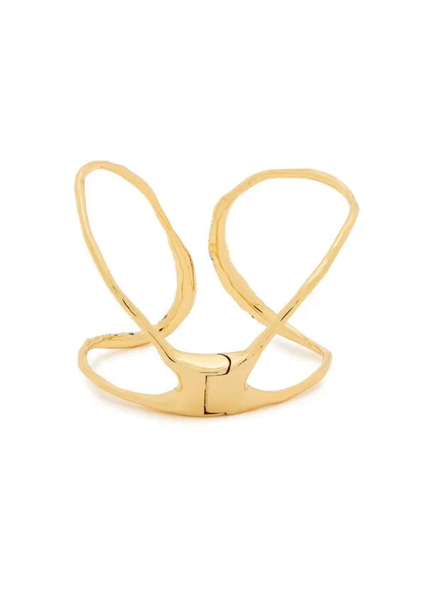 Alexis Bittar Solanales Crystal-embellished 14kt -plated Cuff