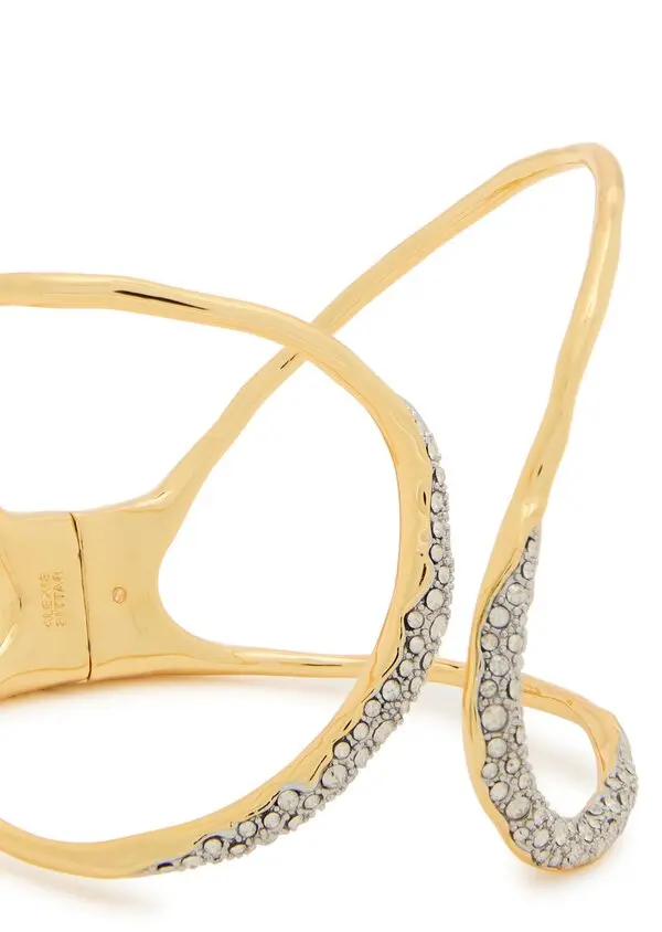 Alexis Bittar Solanales Crystal-embellished 14kt -plated Cuff