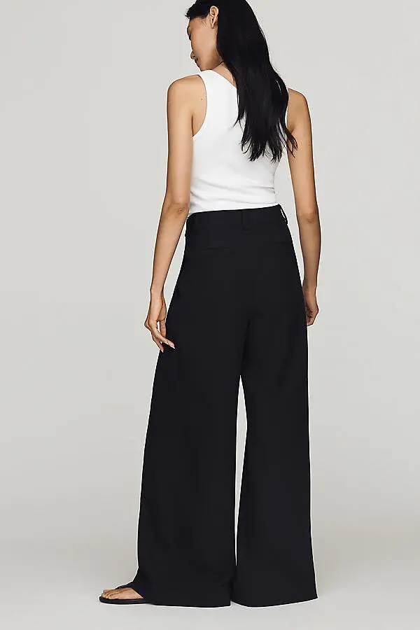 FAVORITE DAUGHTER Pleated Wide-leg Trousers
