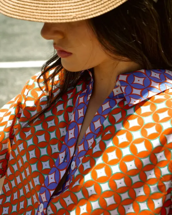 KARMA ON THE ROCKS Mio Psyche Cotton Shirt Dress